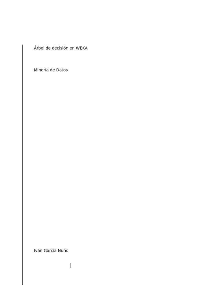Arbol Decision WEKA | PDF