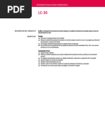 Enforce LP Tech Sheet MX Spanish 2009 | PDF | Detergente | Agua