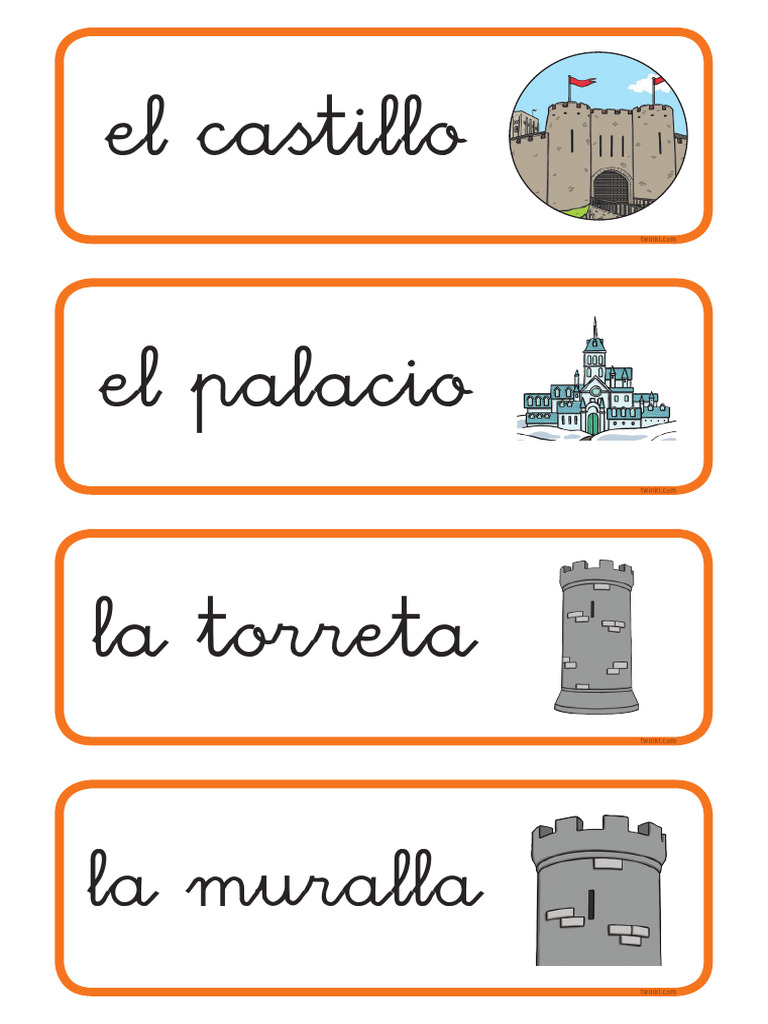 Vocabulario de Castillos Medievales | PDF
