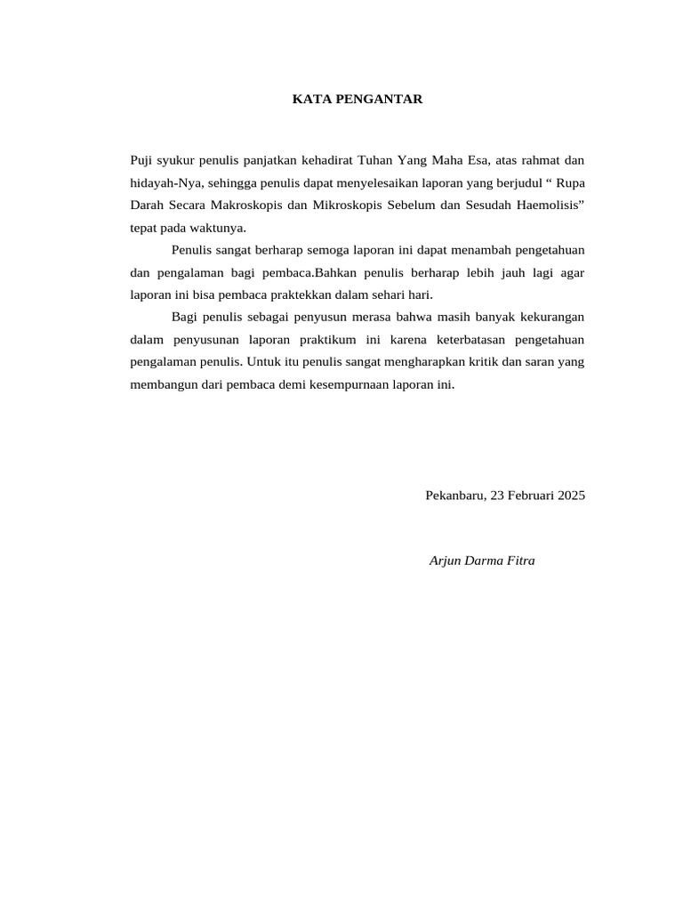 Isi Laprak Arjun Fiswan 1 | PDF