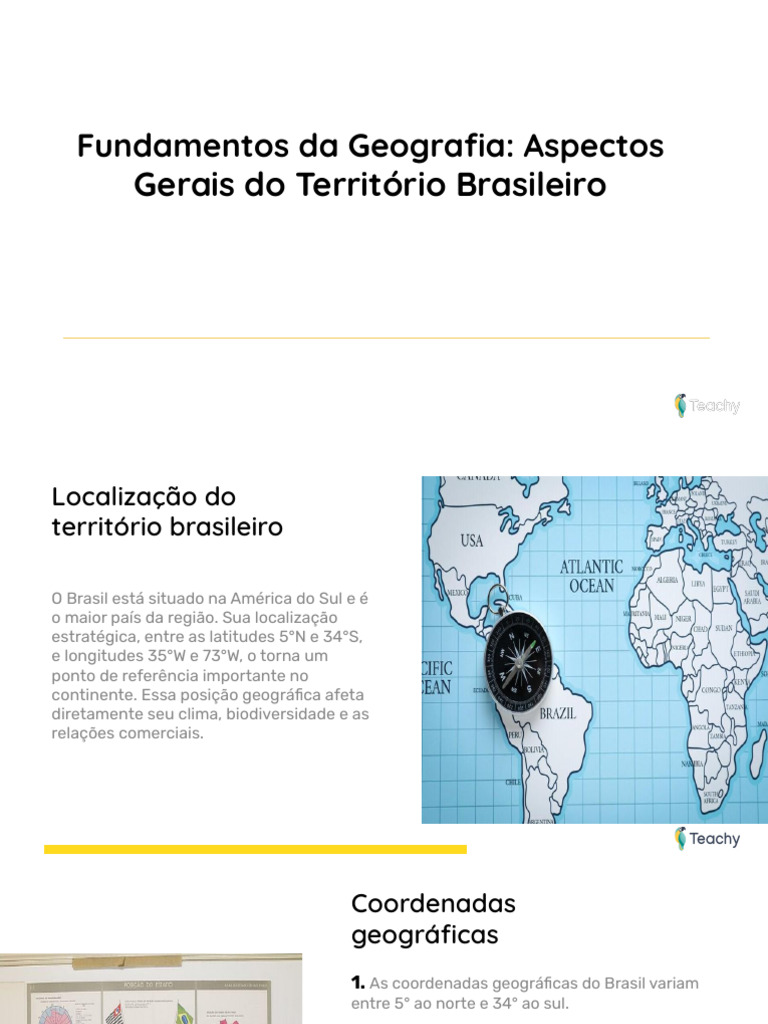 Fundamentos Da Geografia - Territ-Rio Brasileiro | PDF | Brasil | Cidade