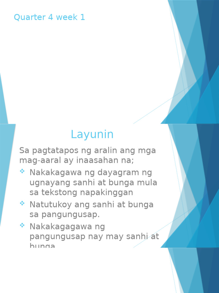 Quarter 4 Week 1 | PDF