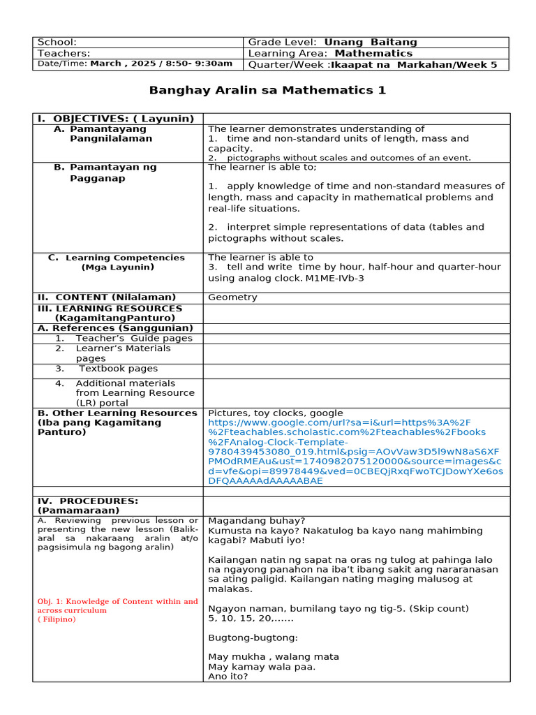 COT Math Q4 Wk5 | PDF