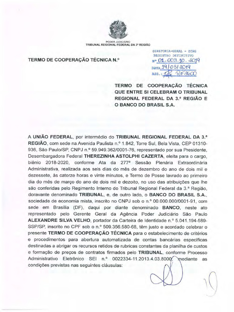 Anexo Xii TCT2019 | PDF