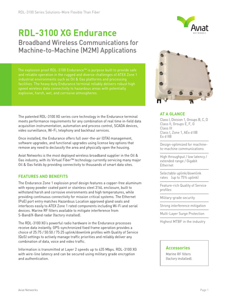 RDL3100XG-Endurance 20231211 | PDF | Computer Network | Orthogonal ...