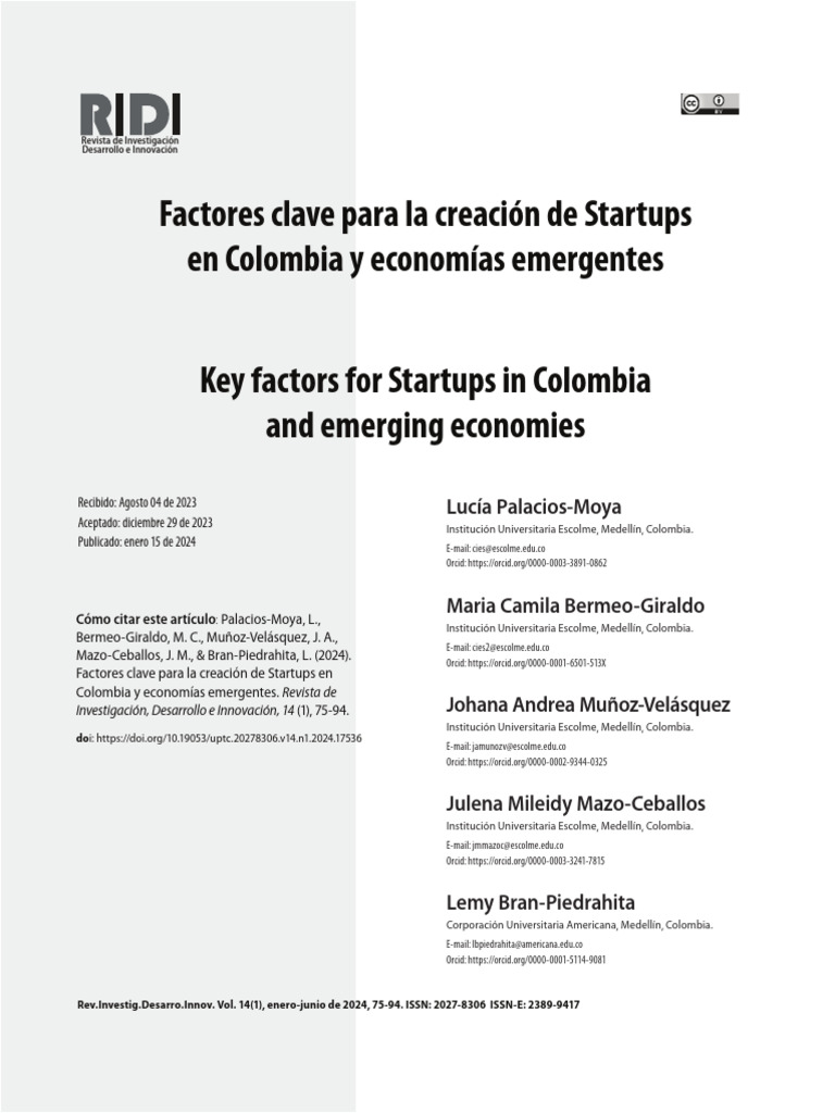 REVISTA+RIDI-05-2024XX | PDF | Empresa de inicio | Pequeñas empresas y ...