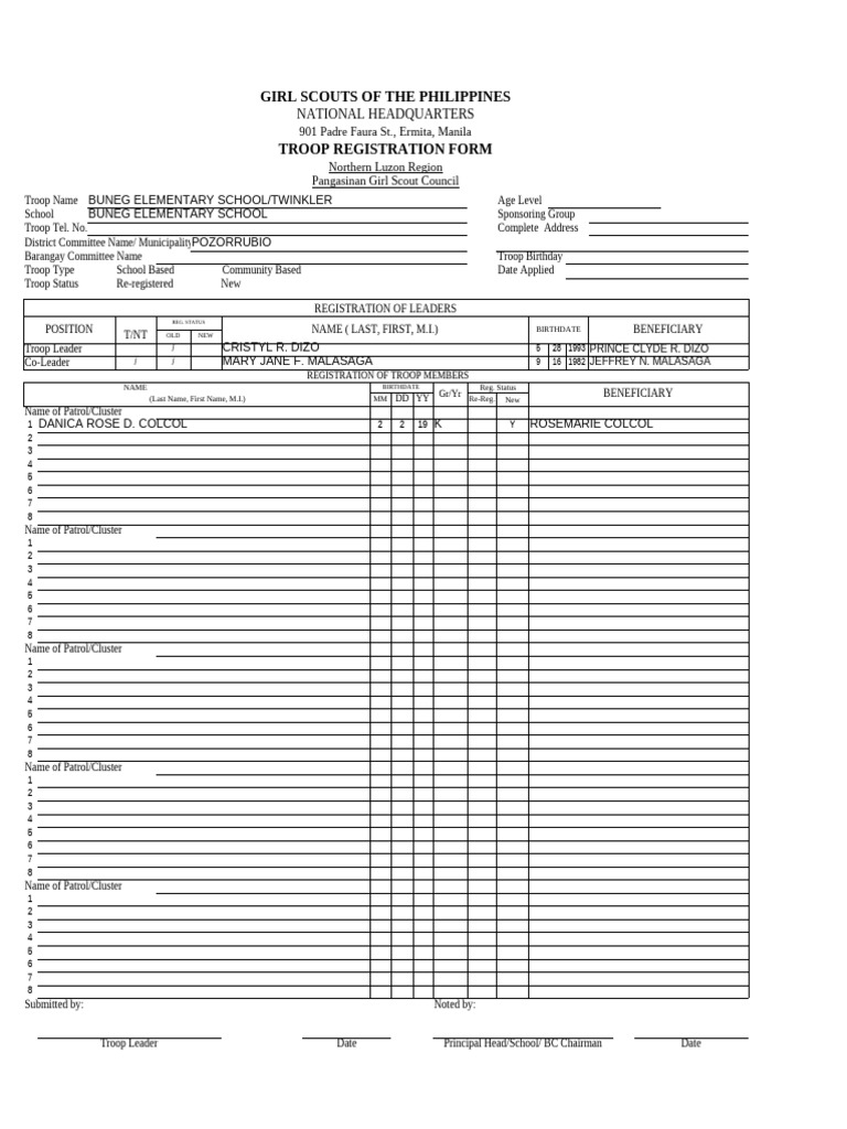 TWINKLER-REGISTRATION) | PDF