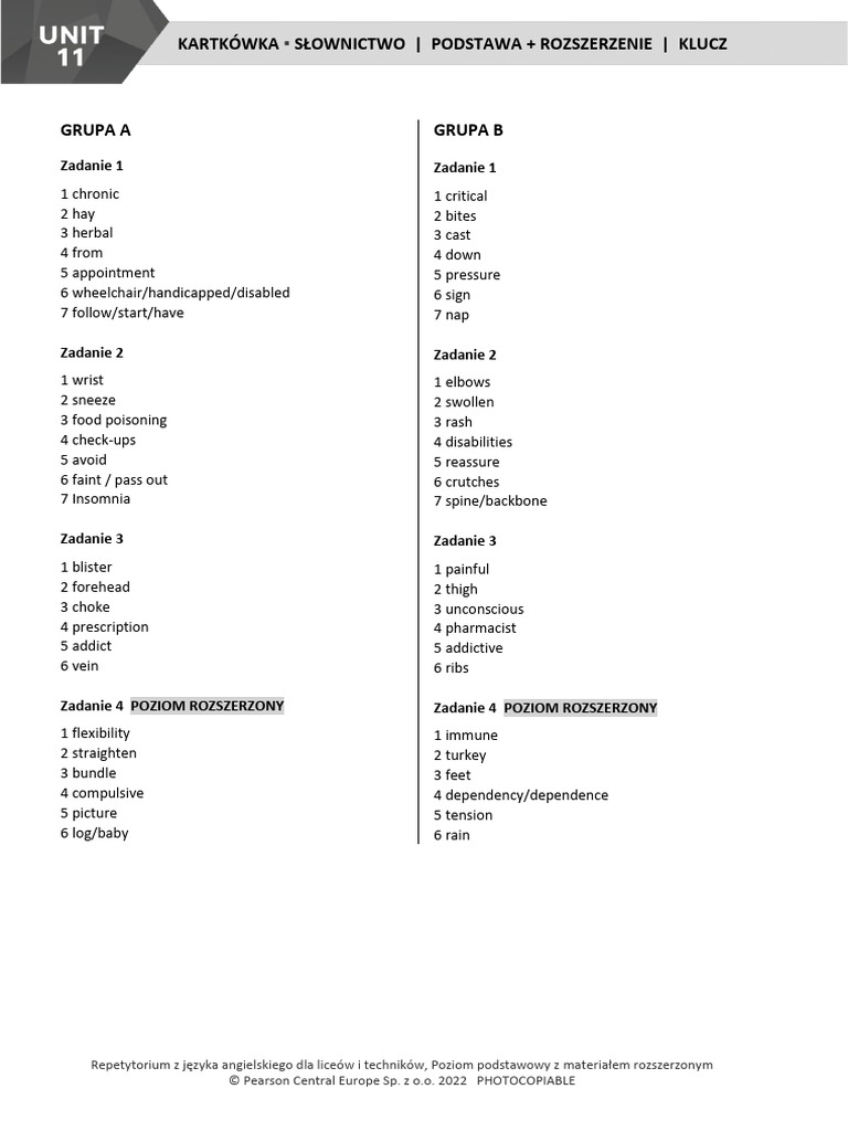 RepetMat U11 Kartk Slow Podst Rozsz KLUCZ | PDF