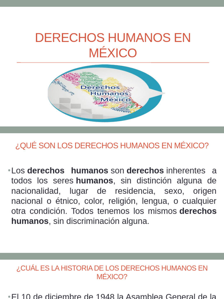 Derechos Humanos en México | PDF | Derechos humanos | Igualdad social