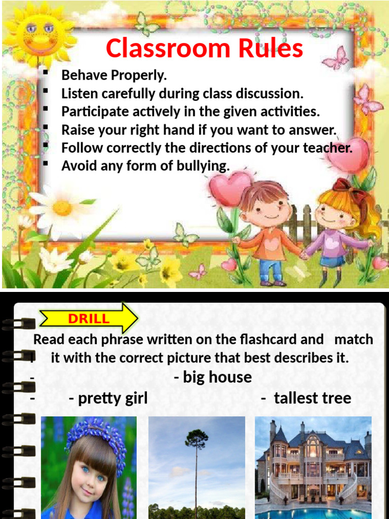 Classroom Rules and Adjective Usage Guide | PDF | Adjective | Adverb