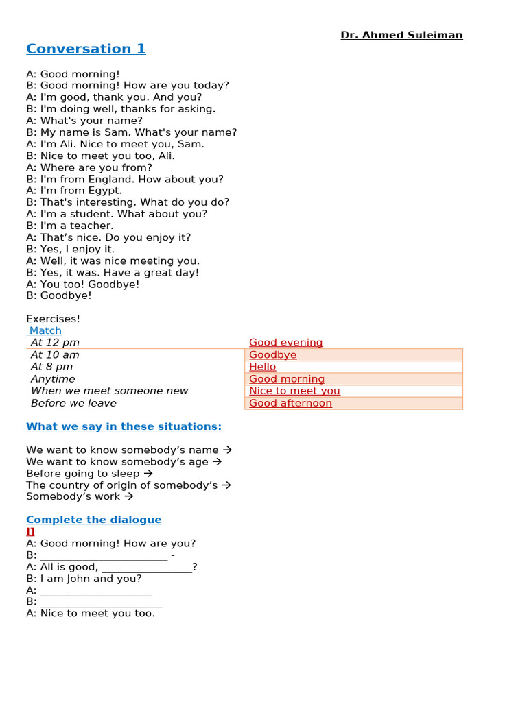 Conversation 1 | PDF