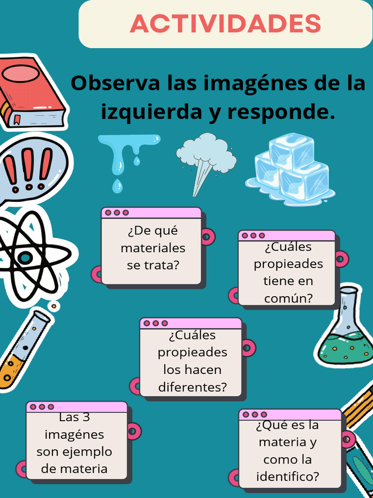 Actividades sobre propiedades de la materia | PDF