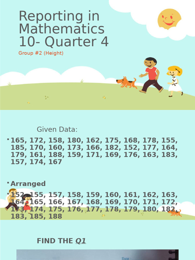 Reporting in Math 10 Q4 Group 2 | PDF