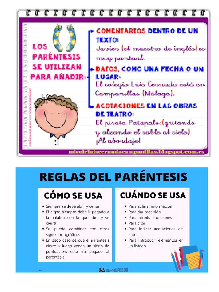 Uso Del Paréntesis | PDF