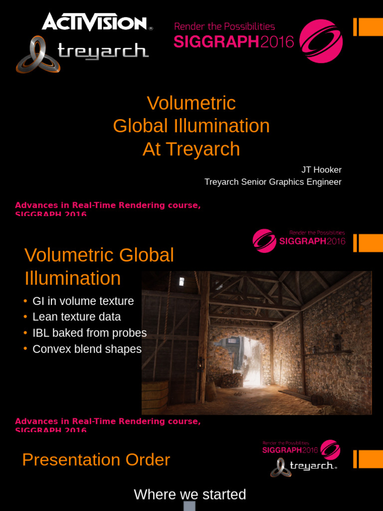Volumetric Global Illumination at Treyarch | PDF | Rendering (Computer Graphics) | Texture Mapping