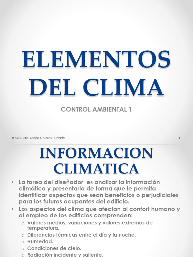 Análisis Climático para Diseño Arquitectónico | PDF | Humedad | Temperatura