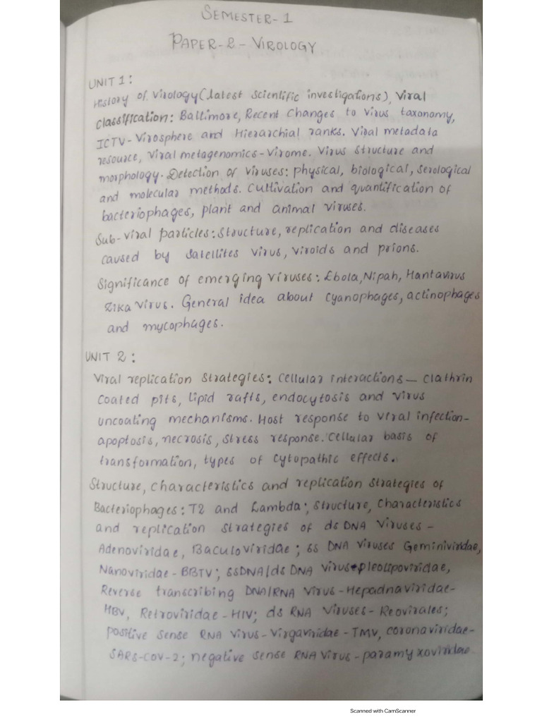 Virology Notes. | PDF