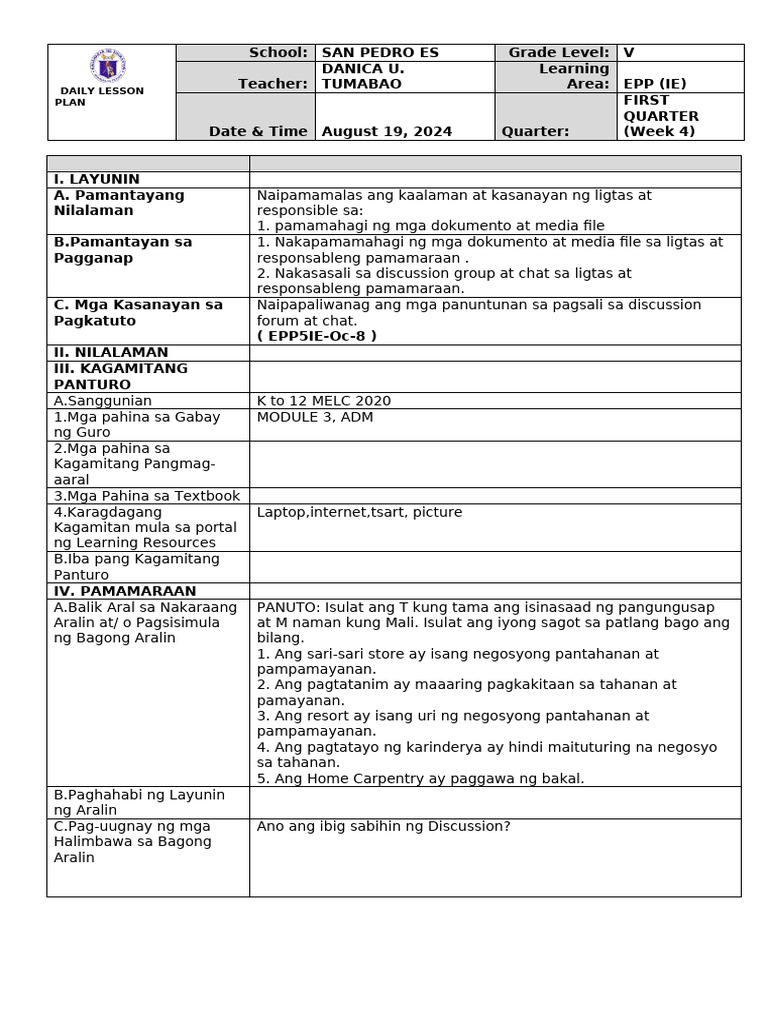 Week 4 (Day 1) | PDF