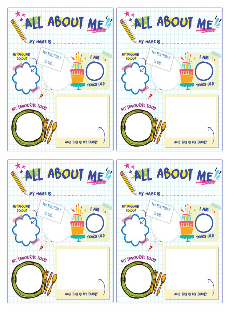 All About Me. First Step | PDF