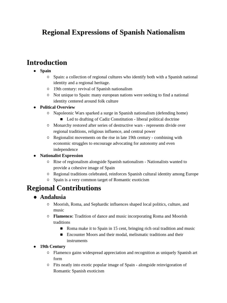 Deep Dive Outline For Presentation | PDF | Spain