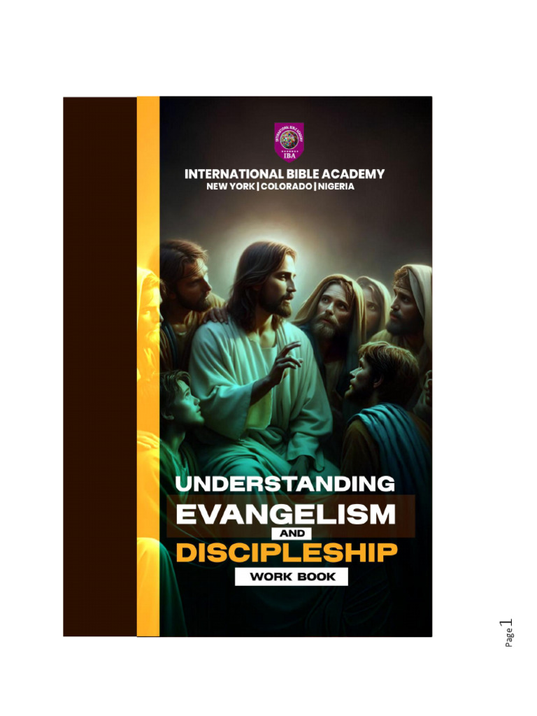 Evangelism and Discipleship - Workbook 1 | PDF | Disciple (Christianity ...