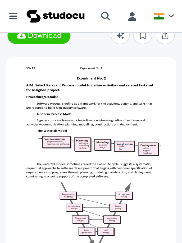 SEN Experiment No 2 - Software Engineering Practical - SEN PR Experiment No. 2 Experiment No. 2 ...