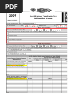 2307 | PDF | Withholding Tax | Taxes