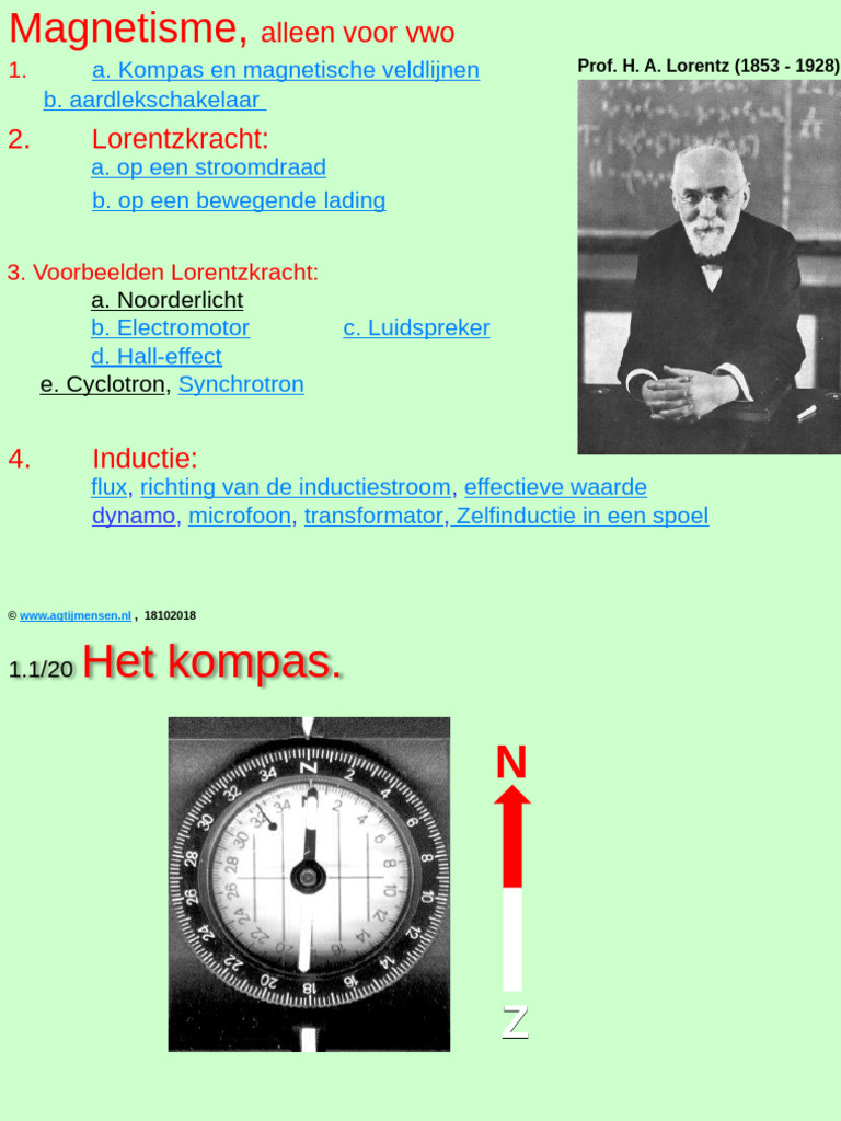 Magnetisme Lorentzkracht Inductie | PDF