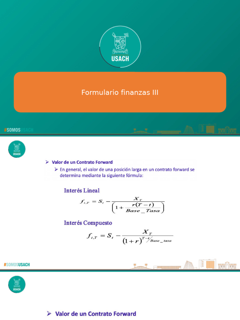 Formulario Finanzas III | PDF