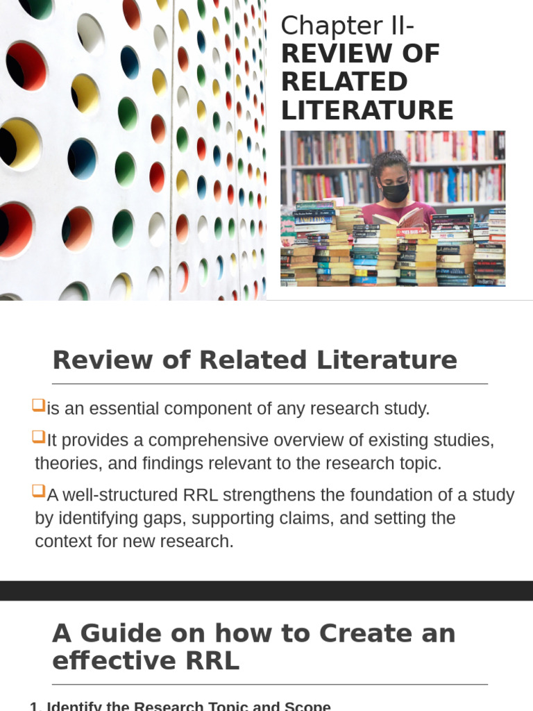 Chapter II How To Write The RRL | PDF | Citation | Cognition