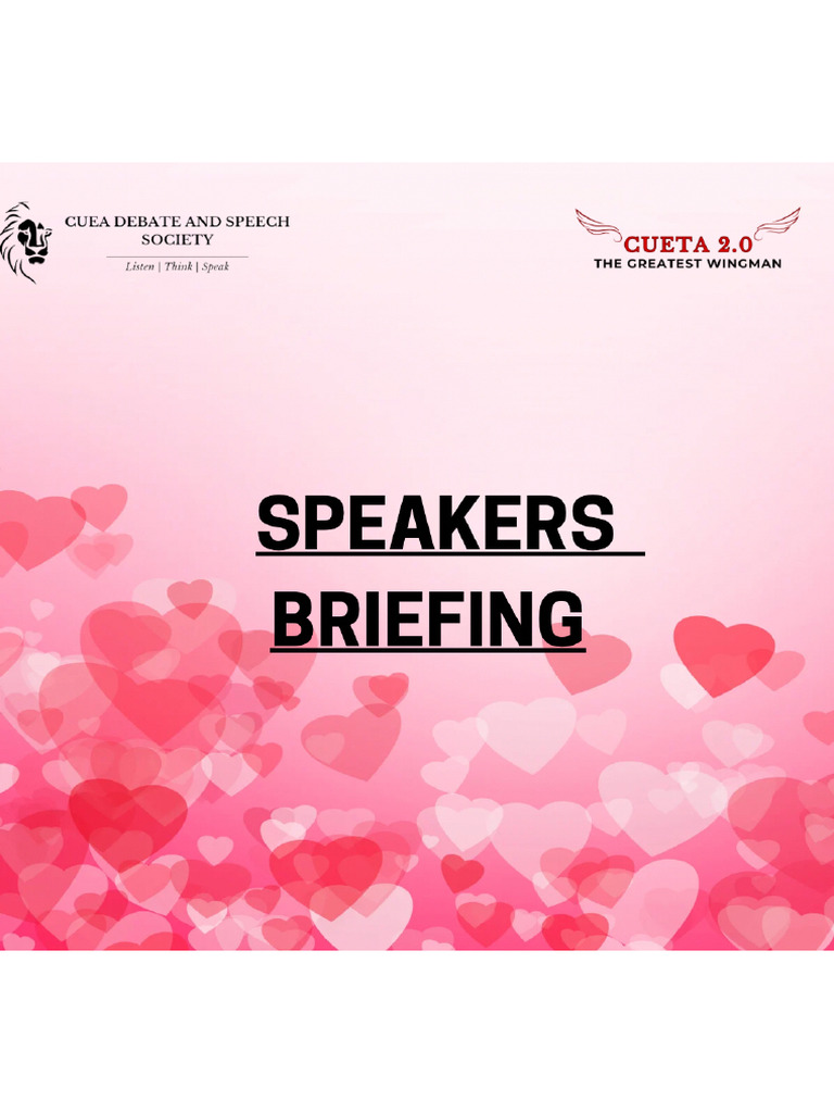 CUETA 2.0 Speakers Briefings | PDF