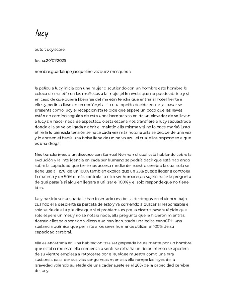 Lucy | PDF