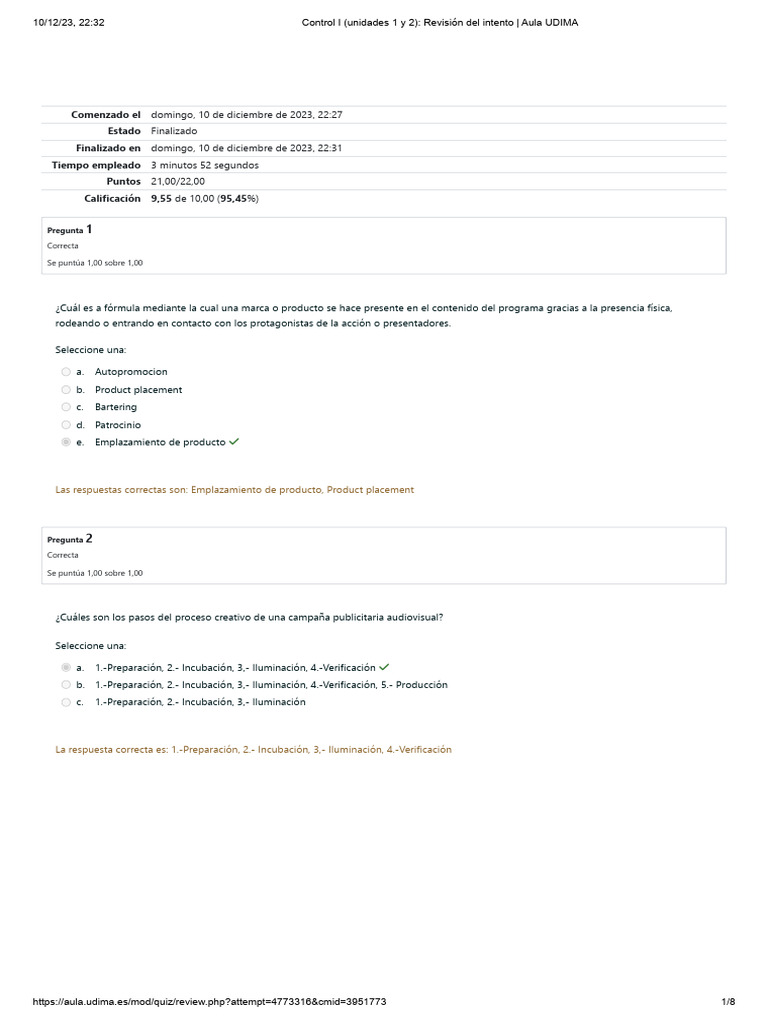 Revisión de Control I: Publicidad y Medios | PDF | Publicidad