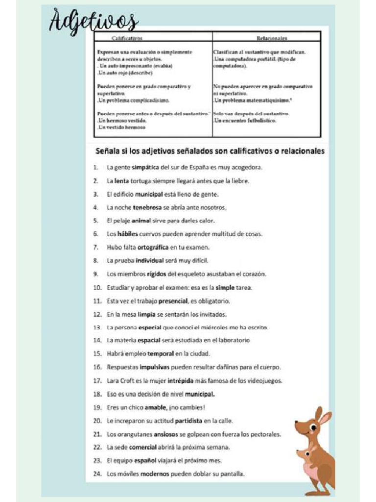 actividad1-ADJETIVO (2) | PDF