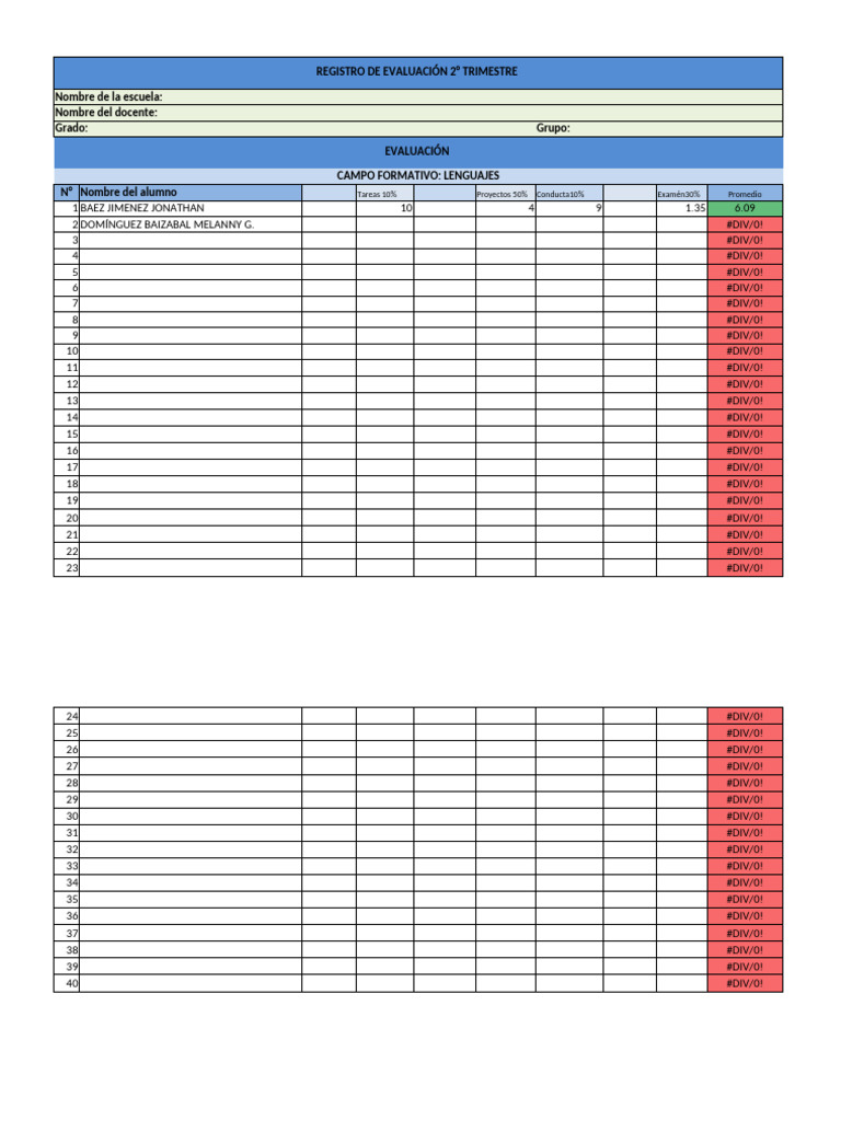 Evaluación Trimestral | PDF