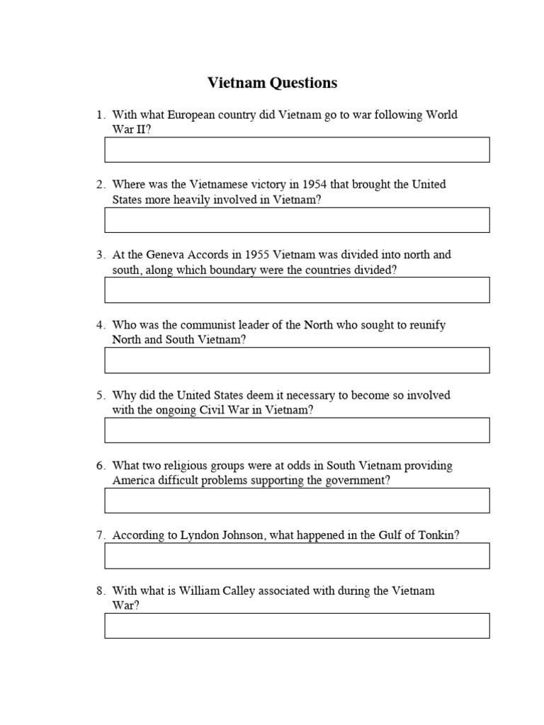 A8_Vietnam Questions (3) | PDF
