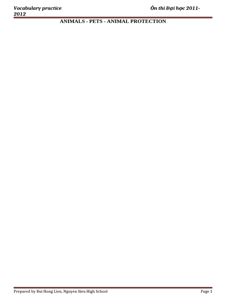 ANIMALS-sach Vba-Soan 2-11 | PDF | Endangered Species