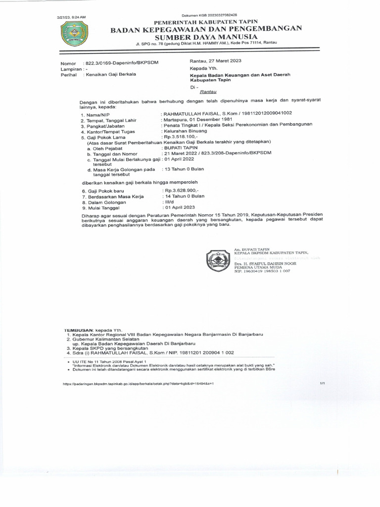 Berkala Rahmatullah Faisal 2023 | PDF