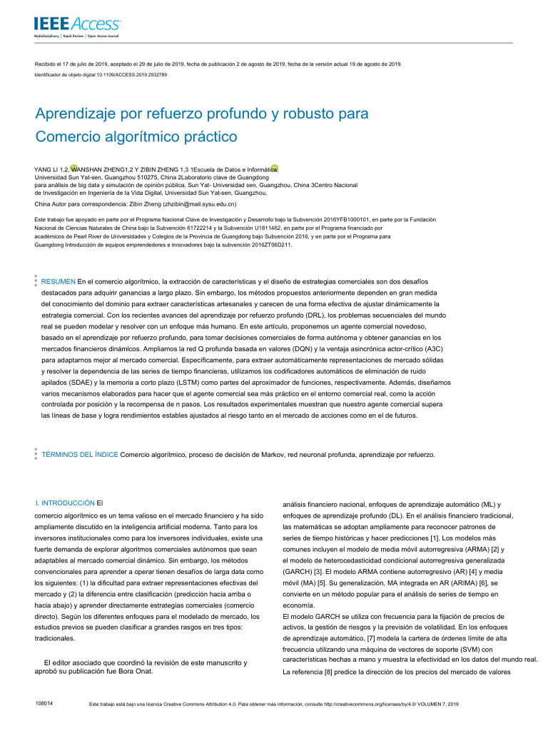 Deep - Robust - Reinforcement - Learning - For - Practical - Algorithmic - Trading - Traducción ...