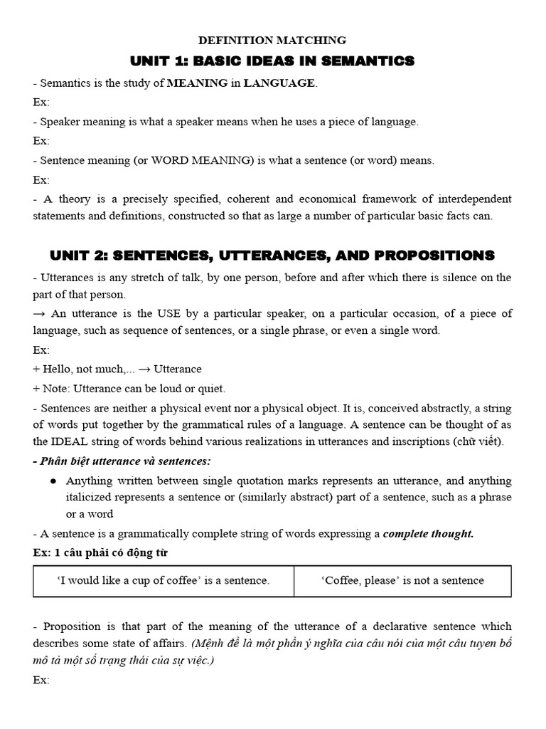 Understanding Semantics and Meaning | PDF | Proposition | Semantics