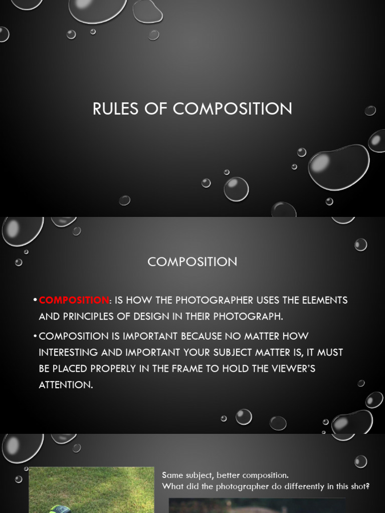 Composition Note | PDF | Composition (Visual Arts) | Imaging