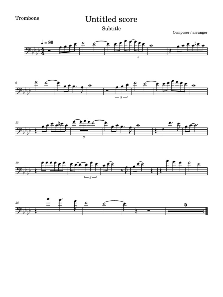 The Way We Were-Trombone | PDF