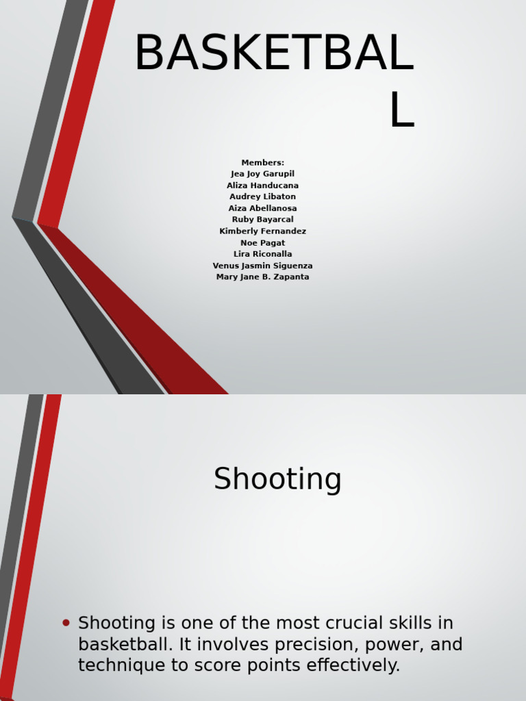 Basketball Shooting and Passing Techniques | PDF | Games Of Physical ...