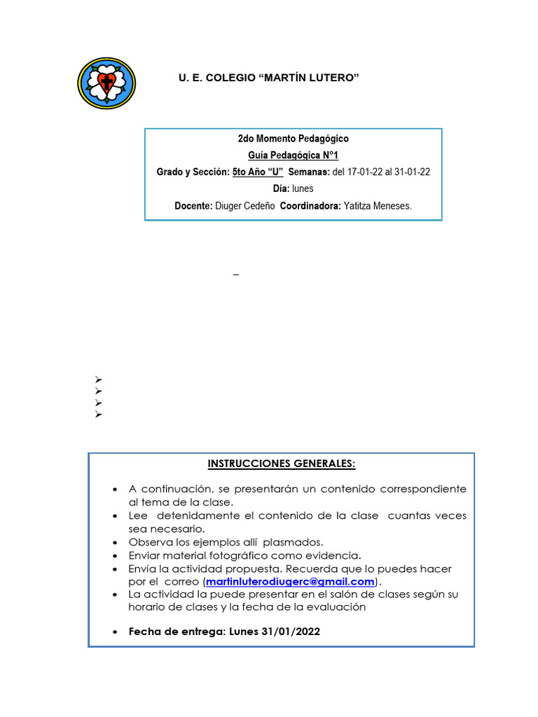 1 GHC 5to año | PDF | America latina | Américas