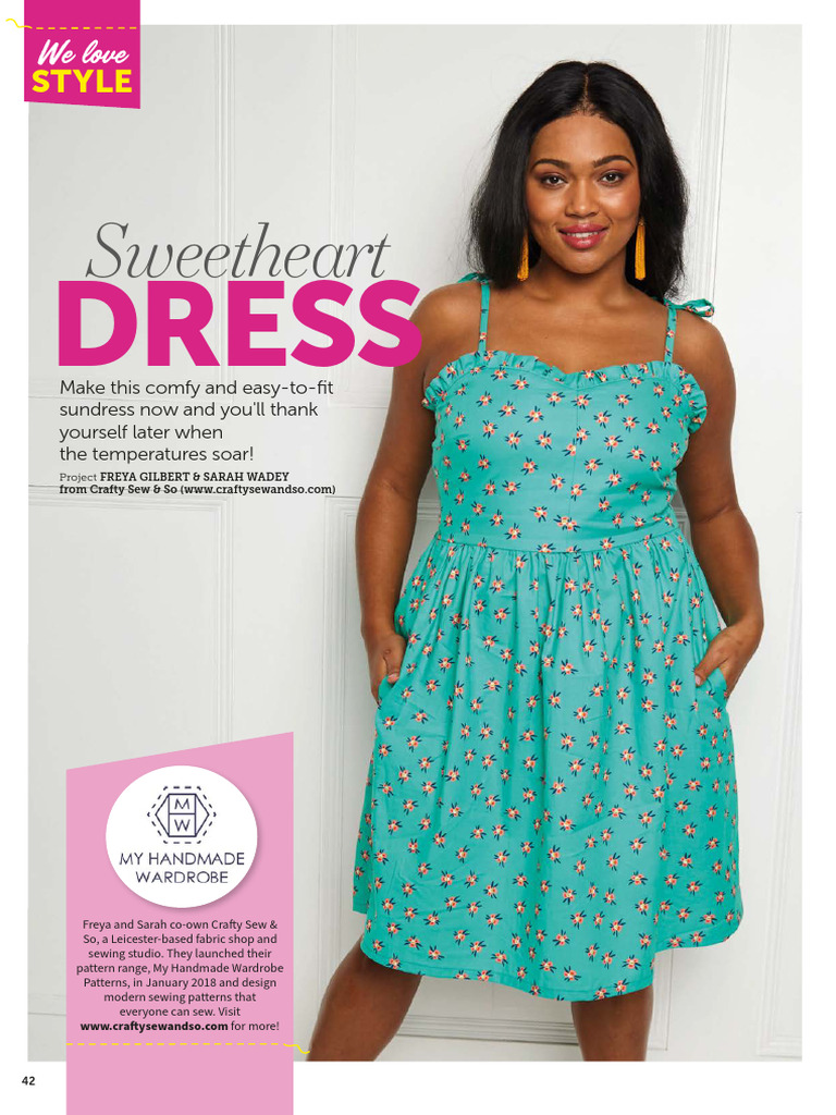 DIY Sweetheart Sundress Pattern | PDF | Seam (Sewing) | Sewing