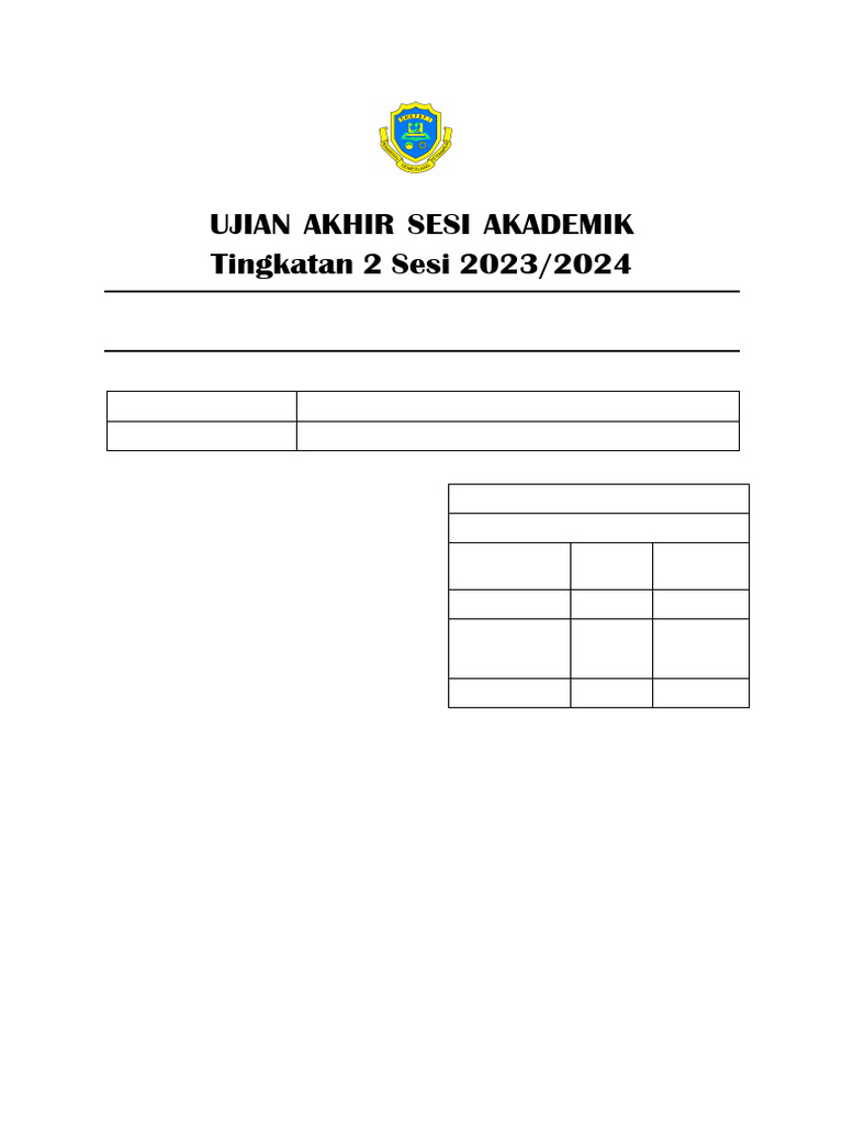 Muka Depan Uasa BM Bahagian B | PDF