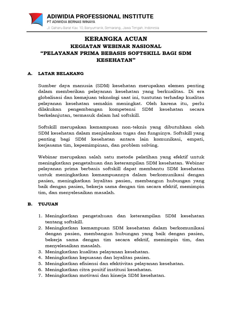 Pelayanan Prima KAK | PDF