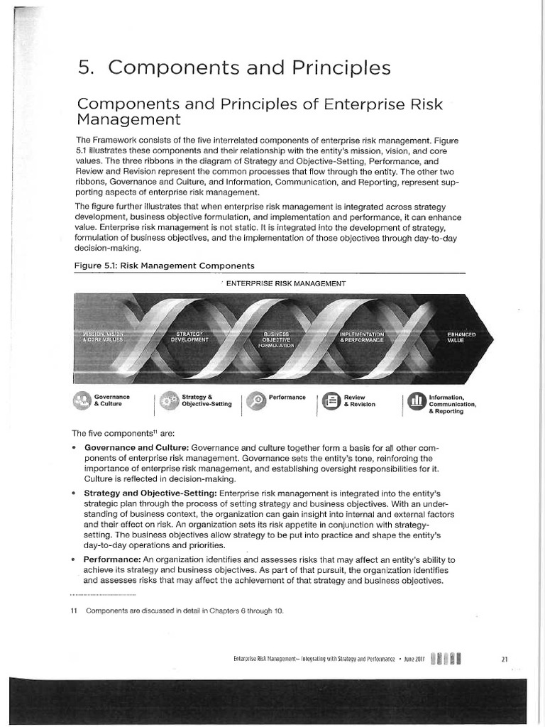 COSO ERM 2017 Components Overview | PDF | Enterprise Risk Management ...