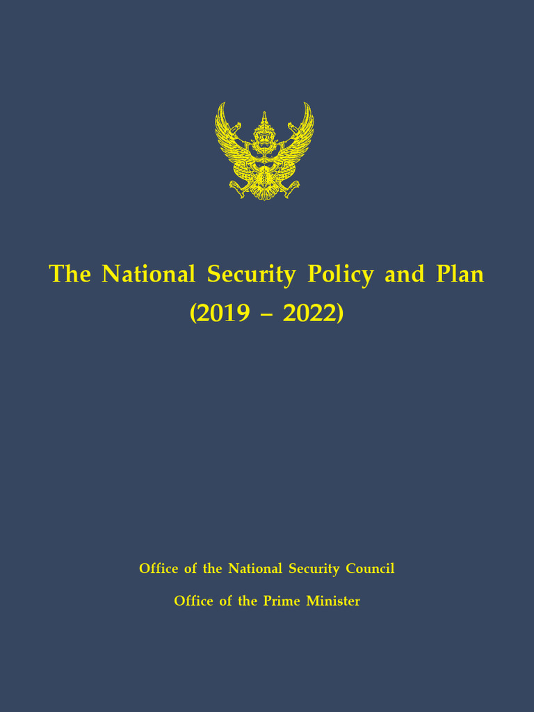 The National Security Policy and Plan2019 - 2022 | PDF | National ...