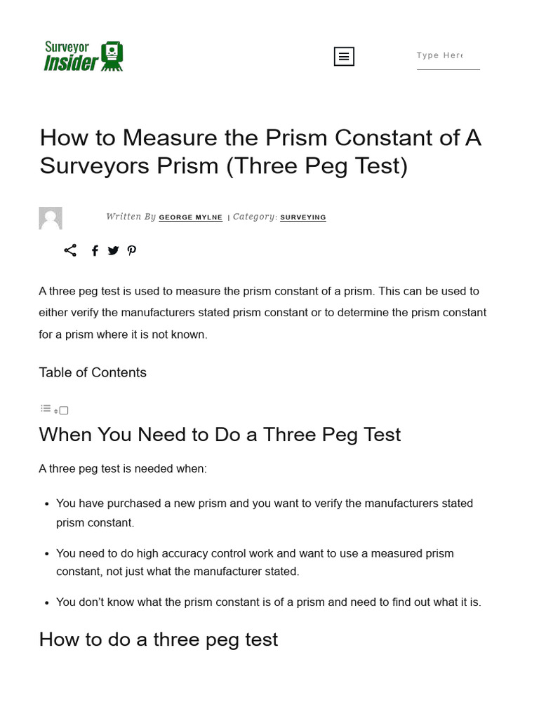 How To Measure The Prism Constant of A Surveyors Prism - Compressed ...